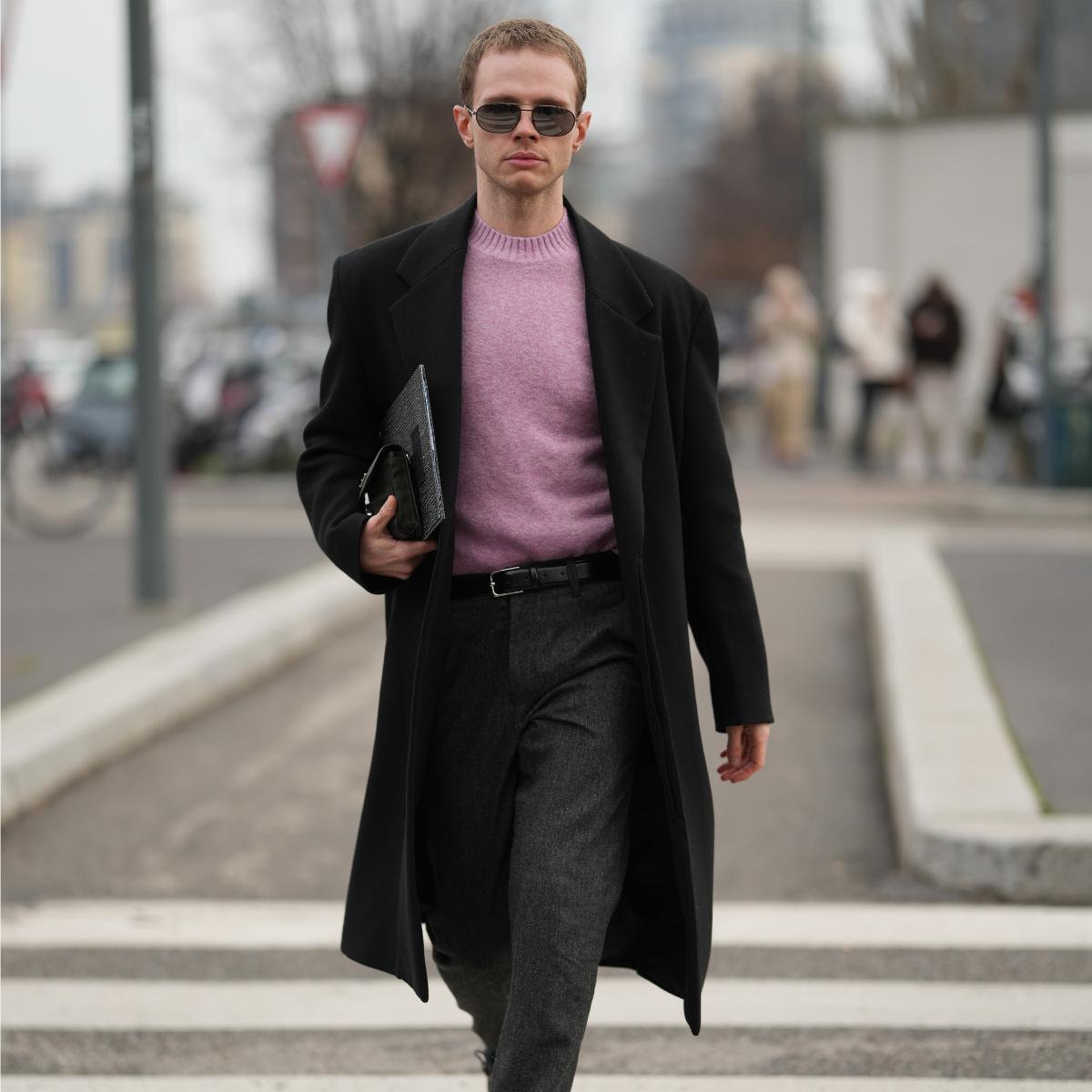 A Pop of Pink Emerged from Men's Fashion Week as The…
