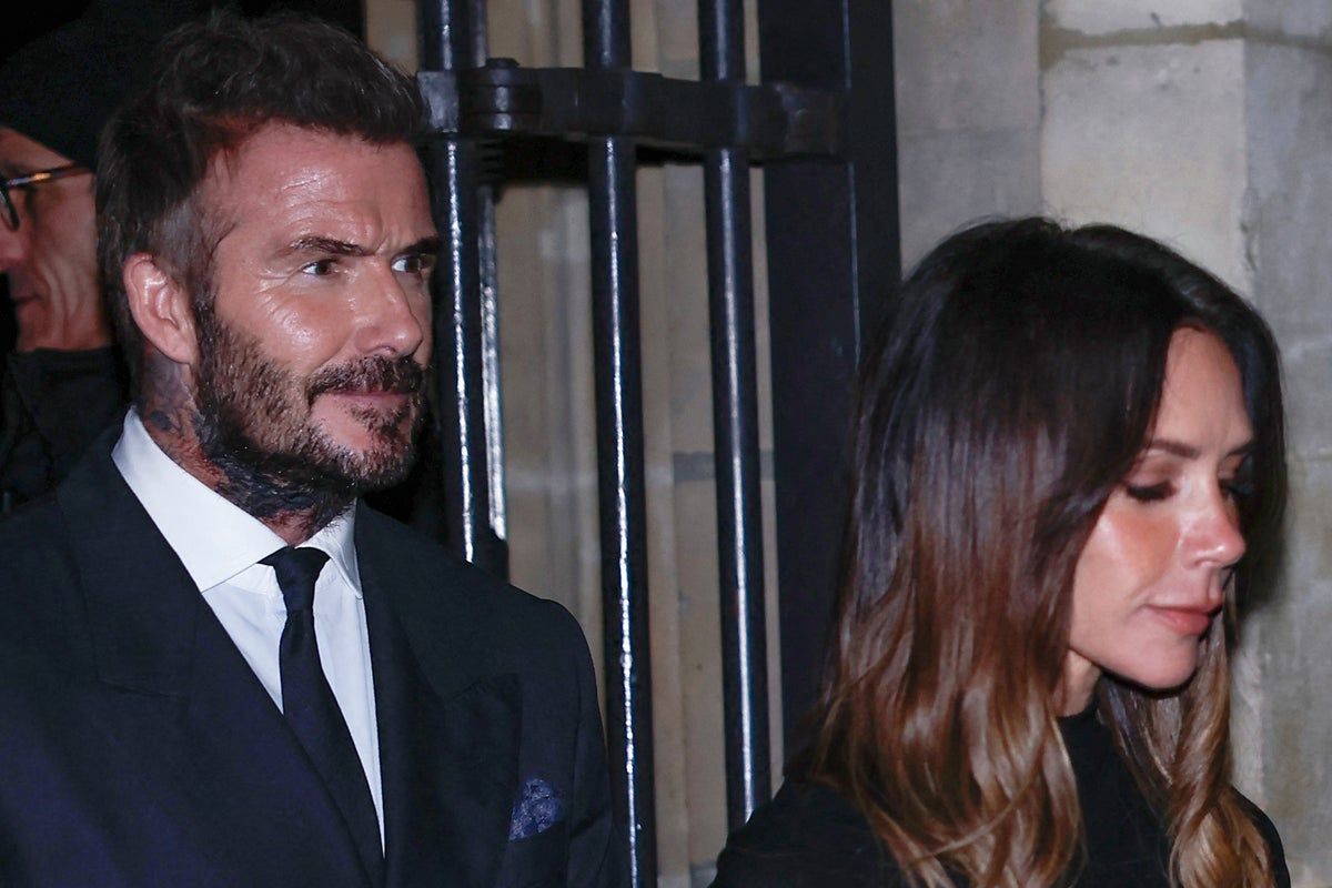 David and Victoria Beckham put on united front with…