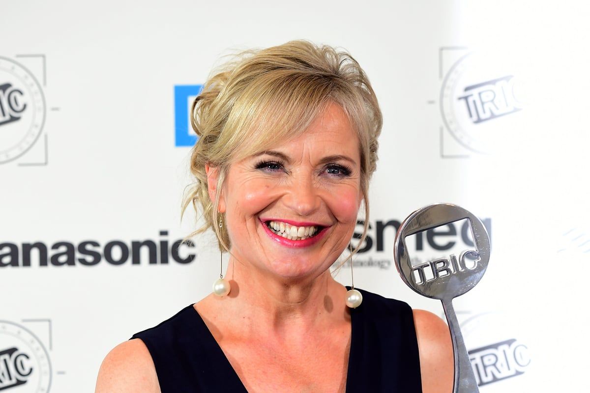 Weather presenter Carol Kirkwood fights back tears…
