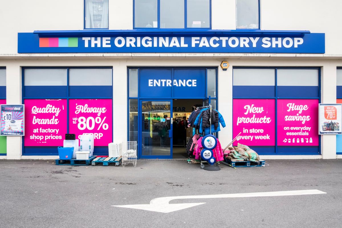 Where does The Original Factory Shop have stores…