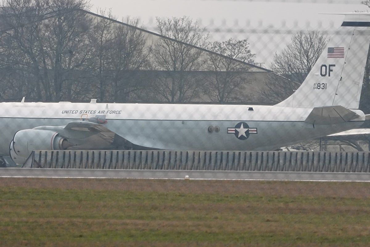 US plane dubbed the ‘nuke sniffer’ lands in UK amid…