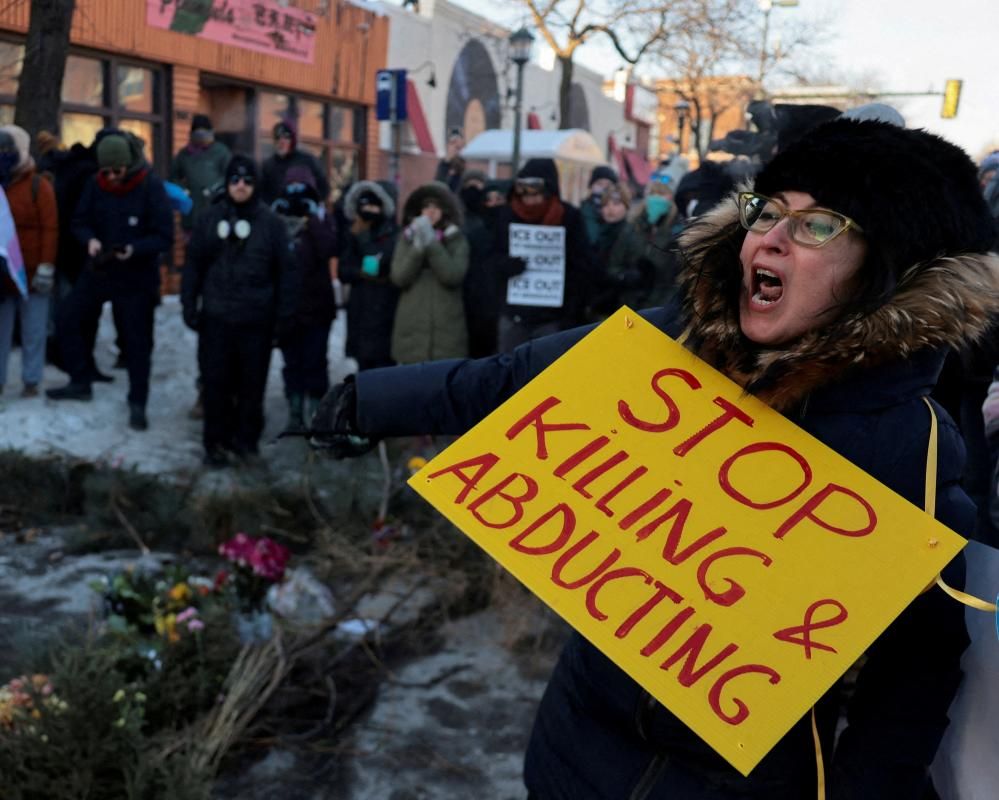 Thousands of anti-ICE protesters take to US streets in…