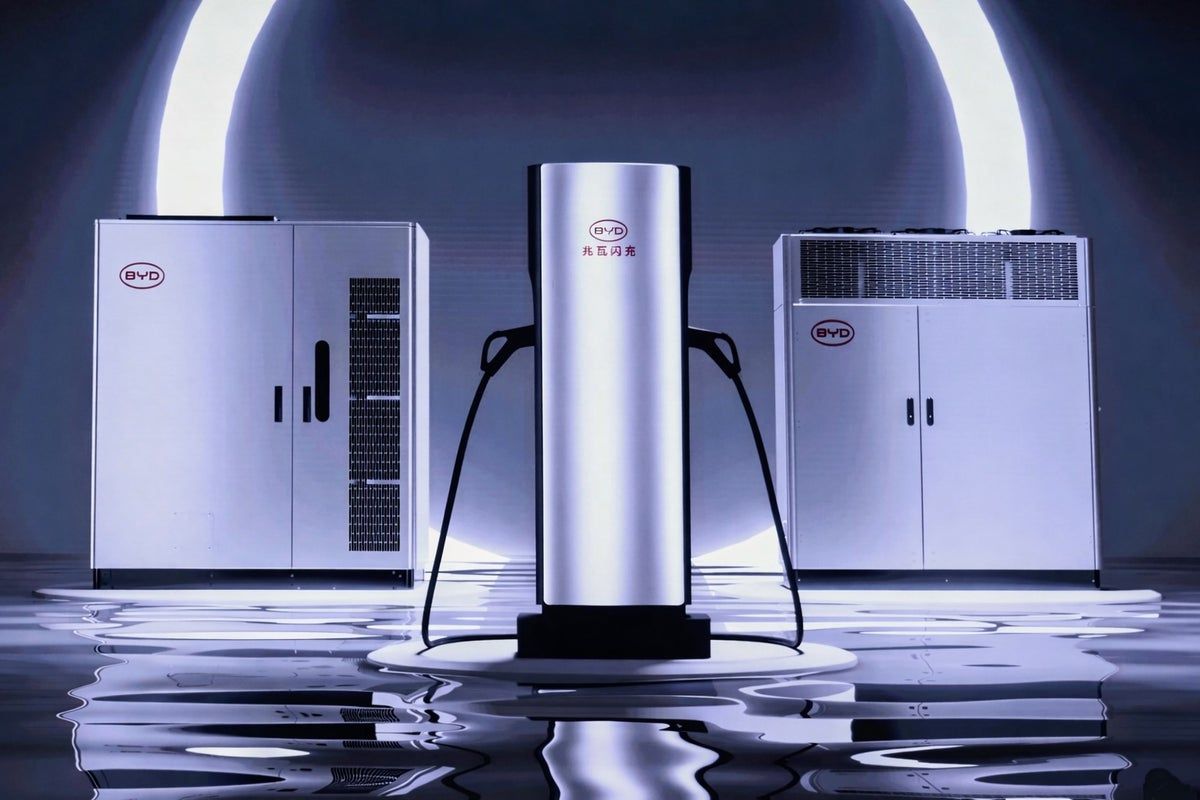BYD to install 300 EV chargers in the UK that charge…