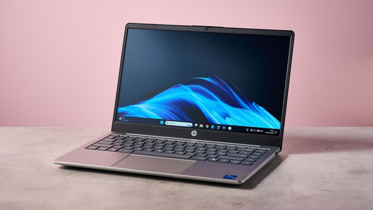 This HP laptop I tested has a sleek and compact form,…
