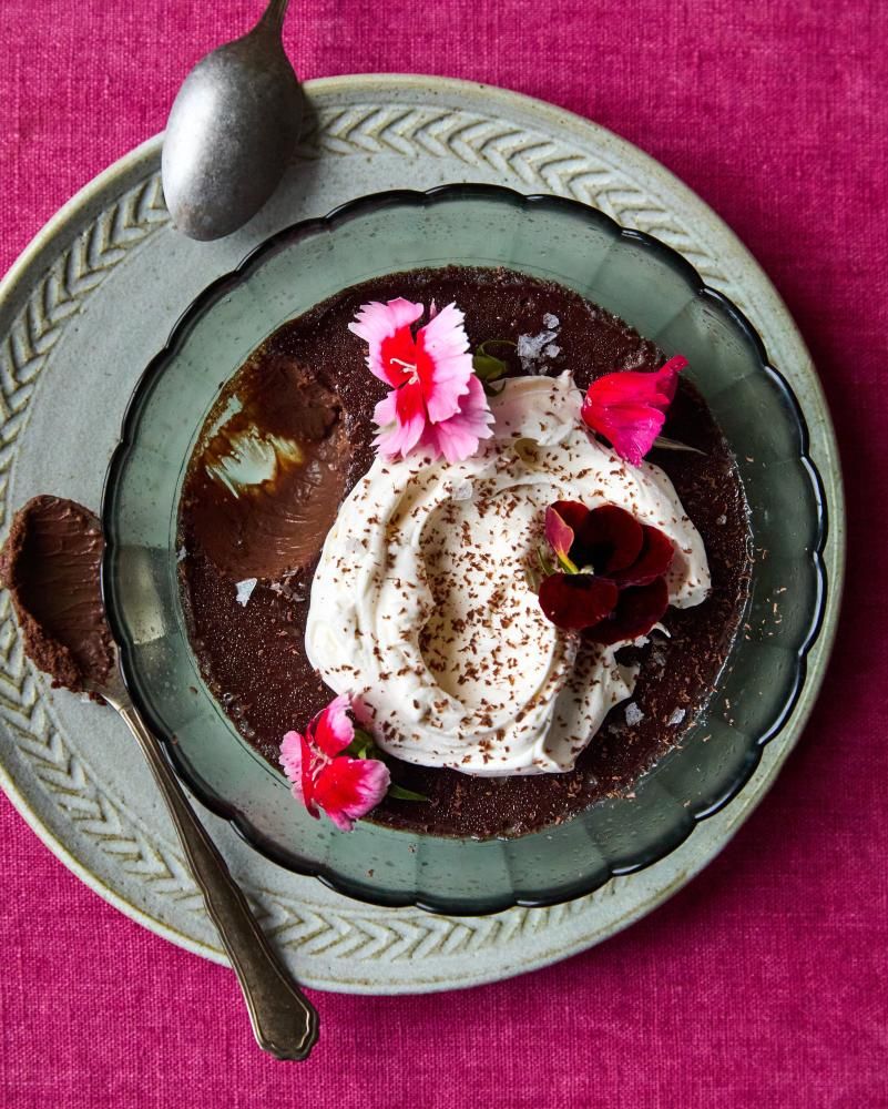 Helen Goh’s recipe for Valentine’s chocolate pots de…