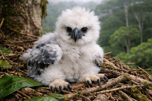 Why the Harpy Eagle Chick Spotted in Brazil Has the…