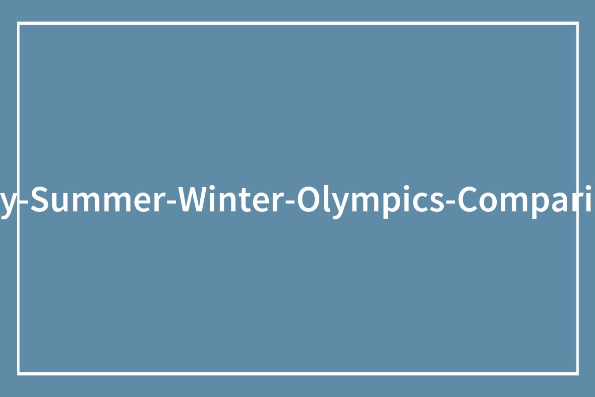 19 Winter And Summer Olympic Sports To Make You Think…
