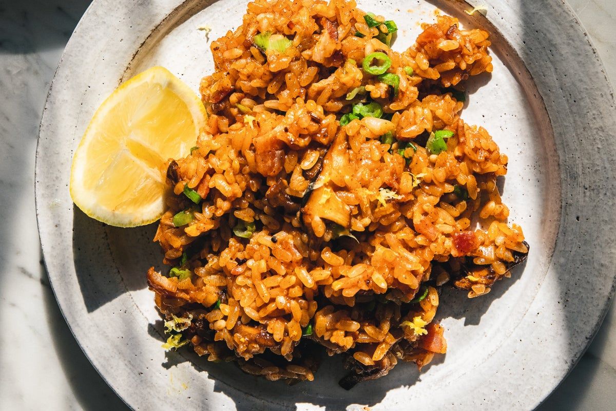 This sticky rice recipe riffs on a dim sum classic for…