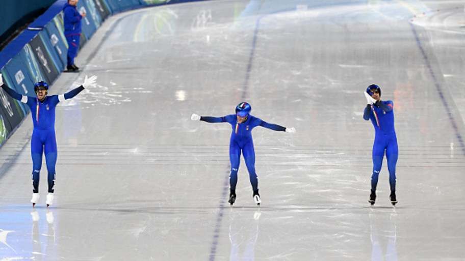 Sports Illustrated - Italian Speed Skater Hits Team…