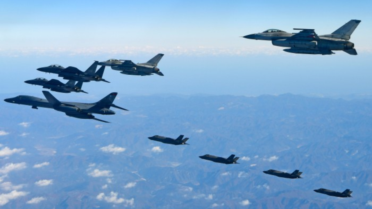 Show of force? US sends 50+ fighter jets including…