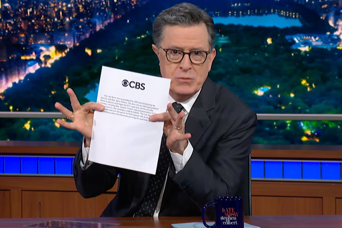 Stephen Colbert brings the receipts over CBS spat and…