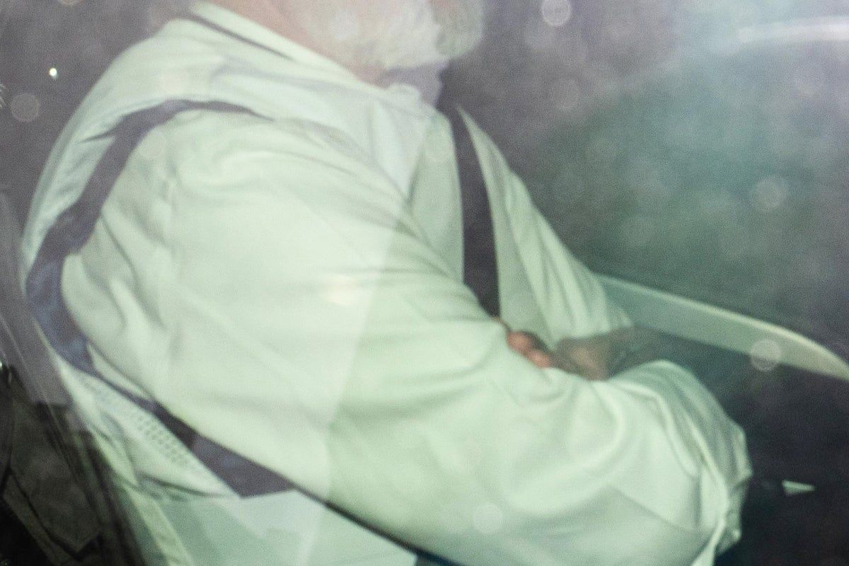 Gerry Adams arrives at court in bullet-proof vest for…
