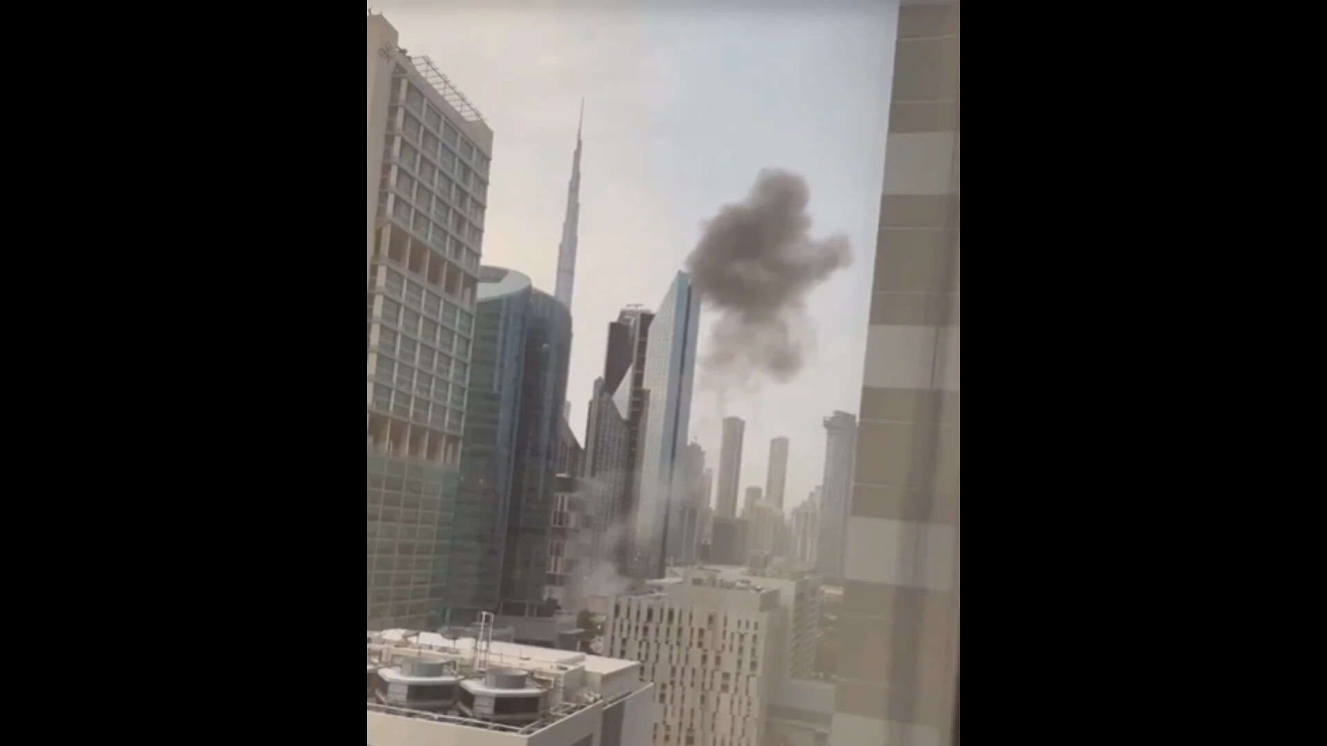Dubai targeted again: Video shows thick black smoke…