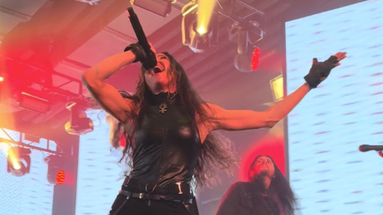 Watch close-up footage of the brand new singer of…