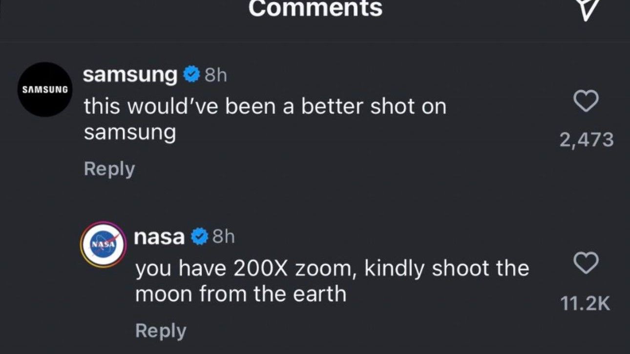 NASA Clowning Samsung on Artemis II Crew Member's…