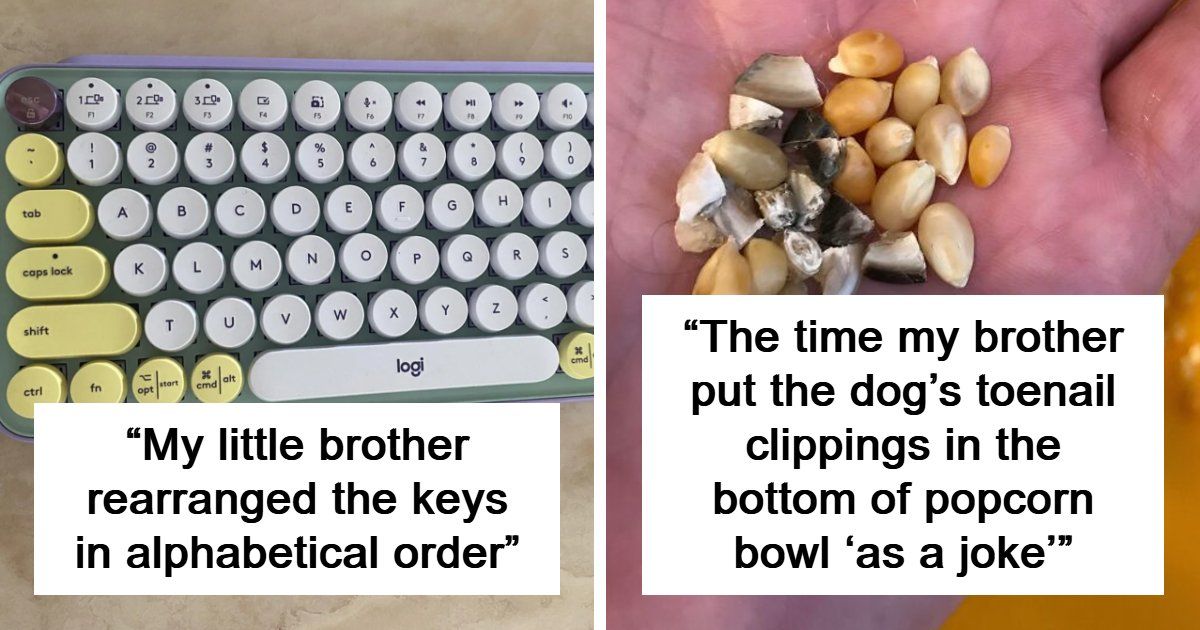 65 Times People Were So Appalled By Their Siblings,…