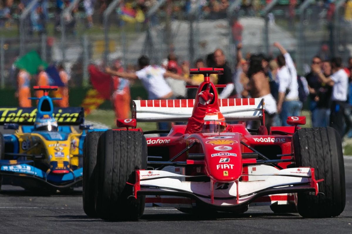 20 years ago, Michael Schumacher held off Fernando…