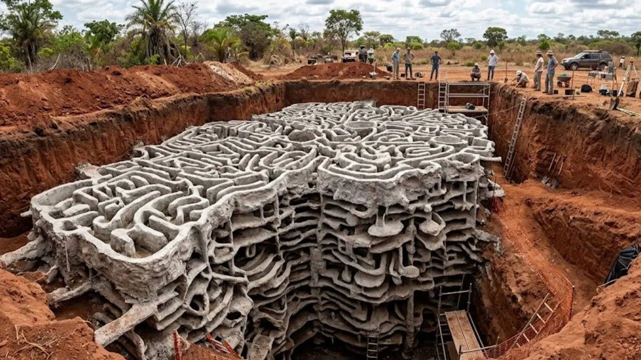 Hidden underground ‘city’ built by ants discovered in…