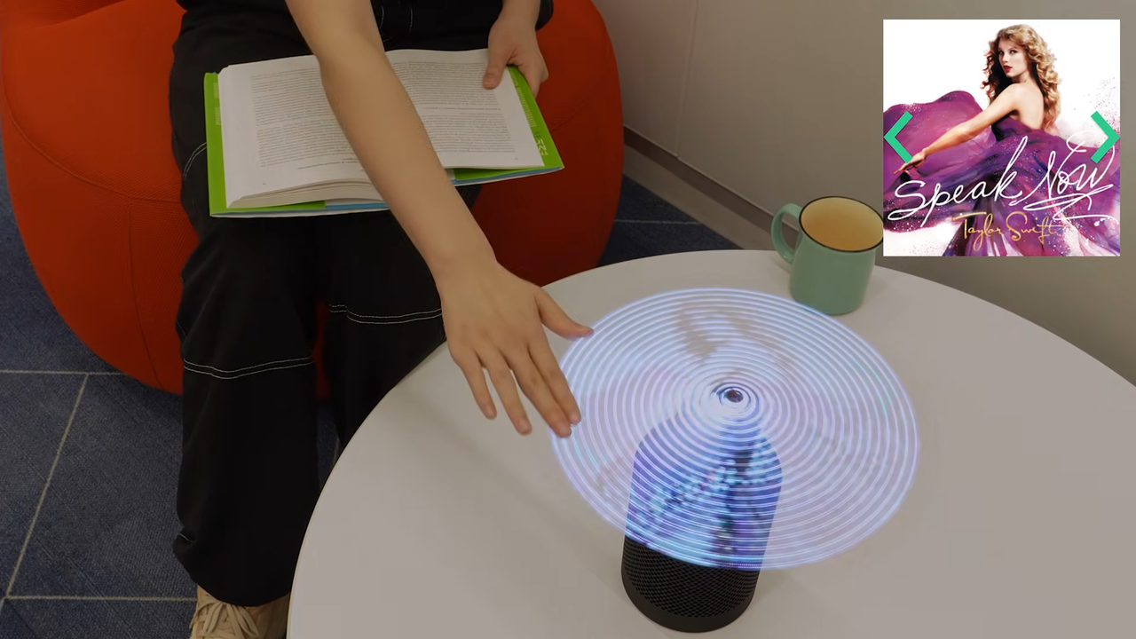 This soft and bendy hologram fan is touch friendly,…