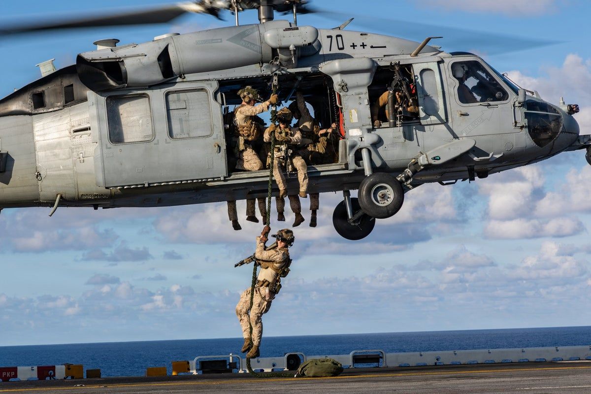 Military has spent months building up ships and…