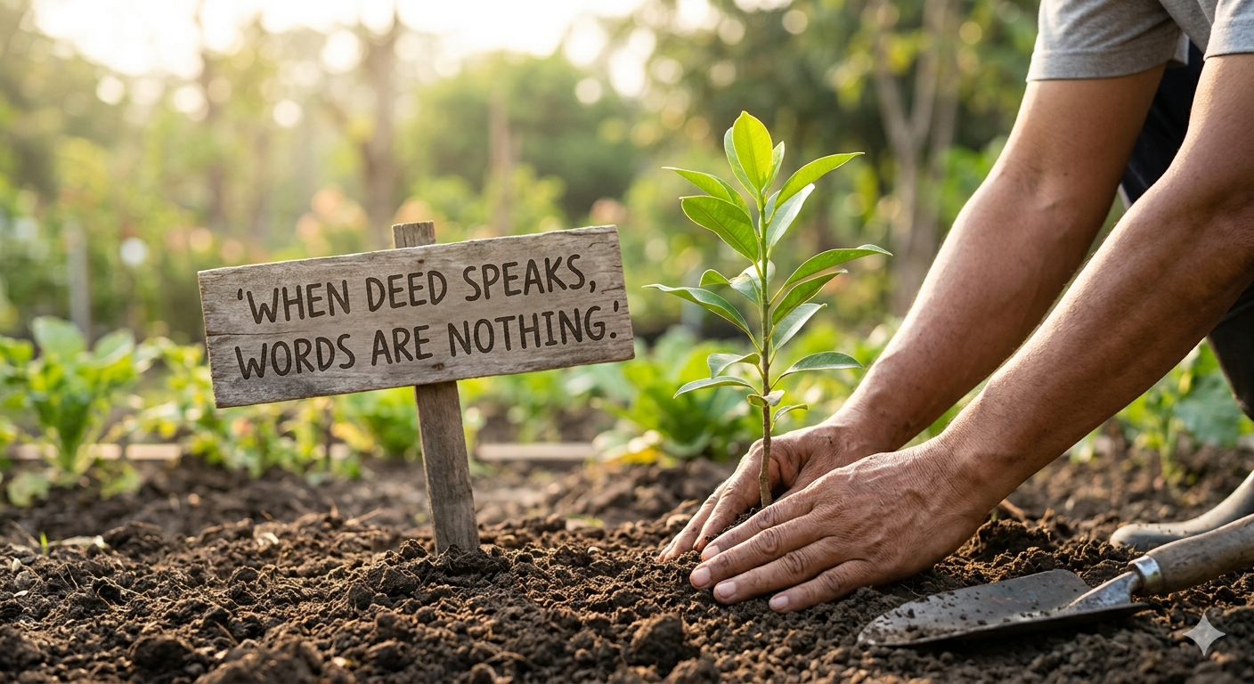African Proverb of the Day: 'When deed speaks,…