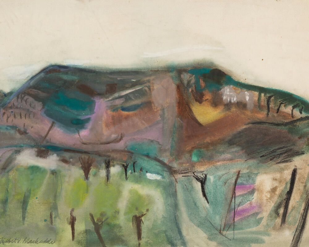 Elizabeth Blackadder exhibition reveals wintry Tuscan…