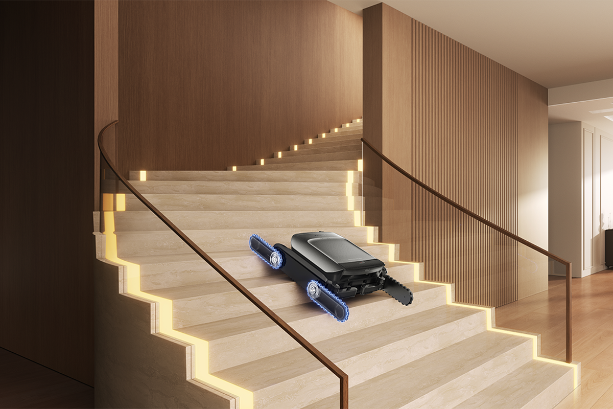 This robot vacuum can climb up and down stairs