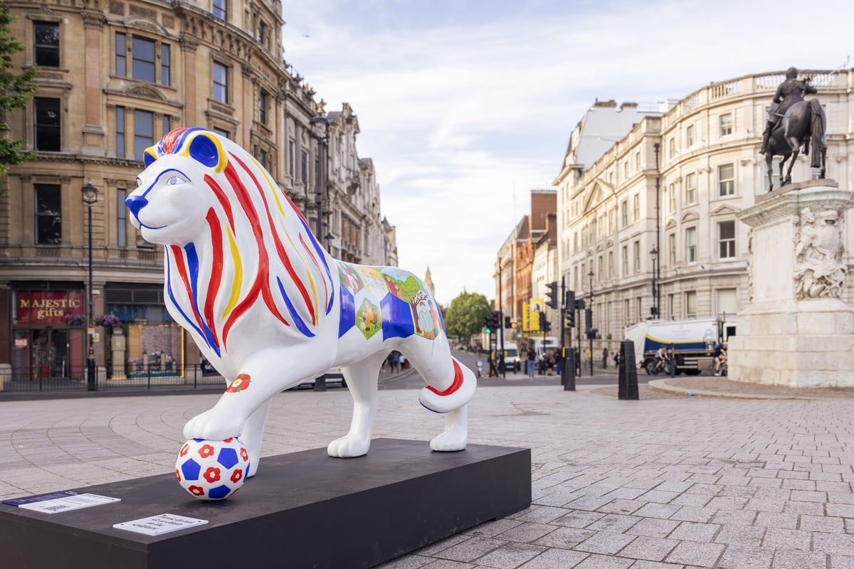 Lion-themed public art trail brings World Cup fever to…