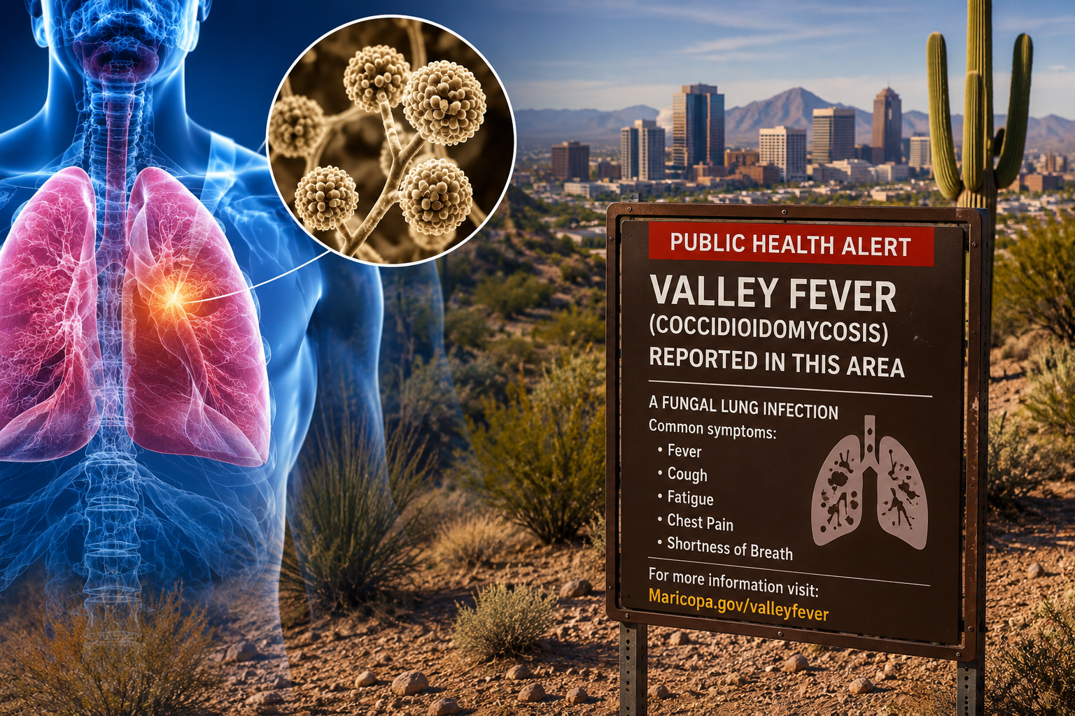 HEALTH ALERT: CDC Reports Valley Fever Cases Have…