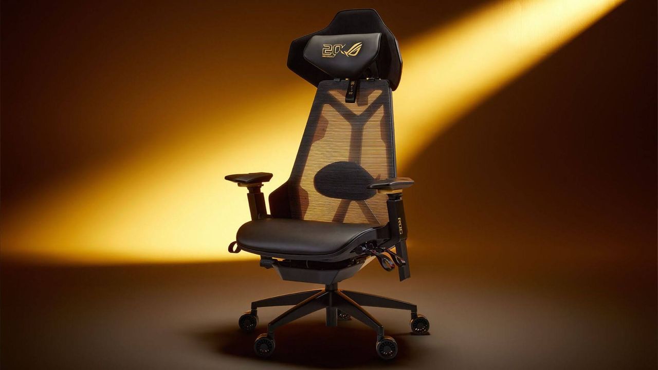 Asus rolls out a ROG 20th anniversary chair and…
