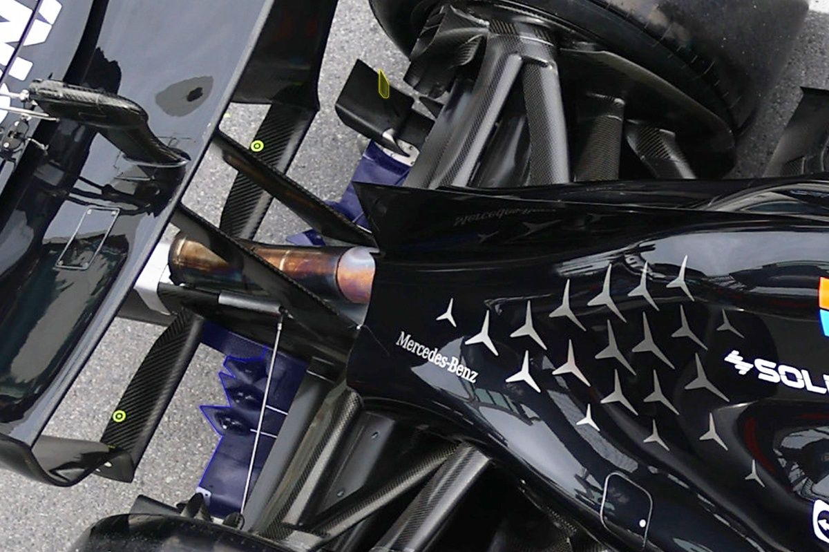 Mercedes' unique diffuser design and why it stands out…