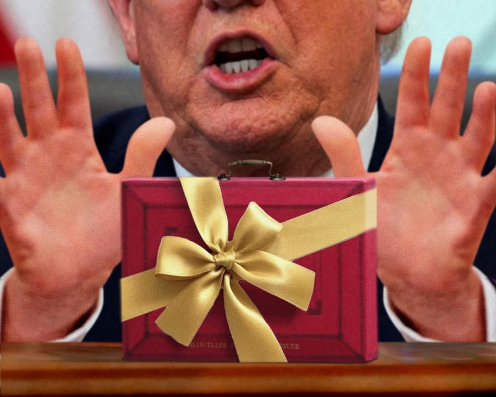 A red box for Donald Trump, and eight weeks to make…