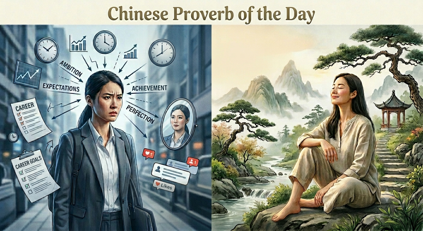 Chinese proverb of the day: 'Tension is who you think…