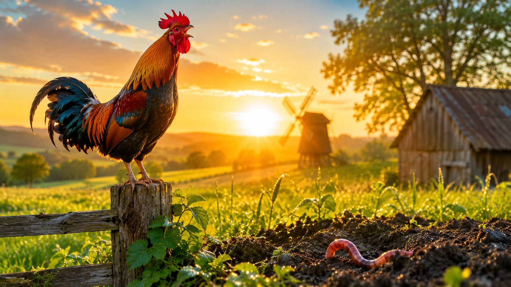 German Proverb of the Day: ‘The rooster who spent all…