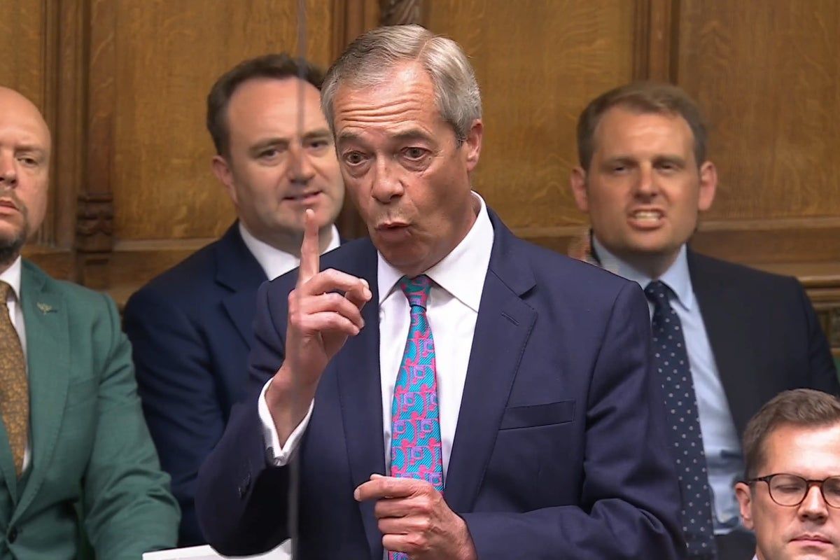 MPs erupt as Nigel Farage claims Britain dealing with…