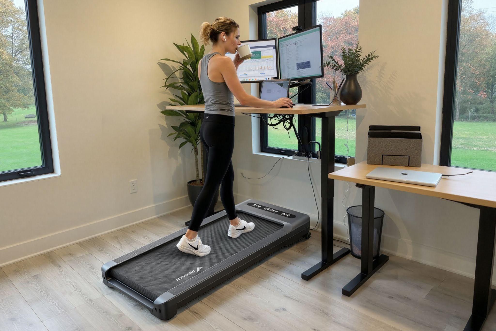 This Walking Pad Lets You Walk While Working With 400…