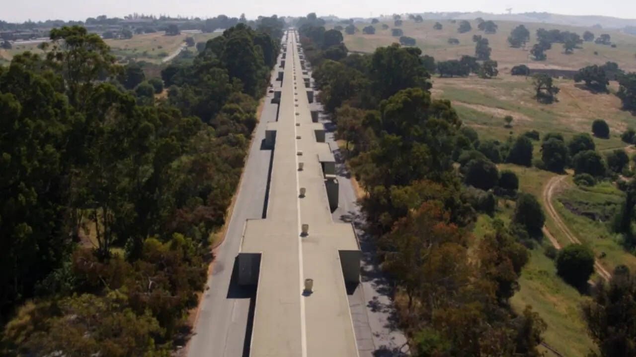 Inside California’s 3-kilometre straight corridor: The…