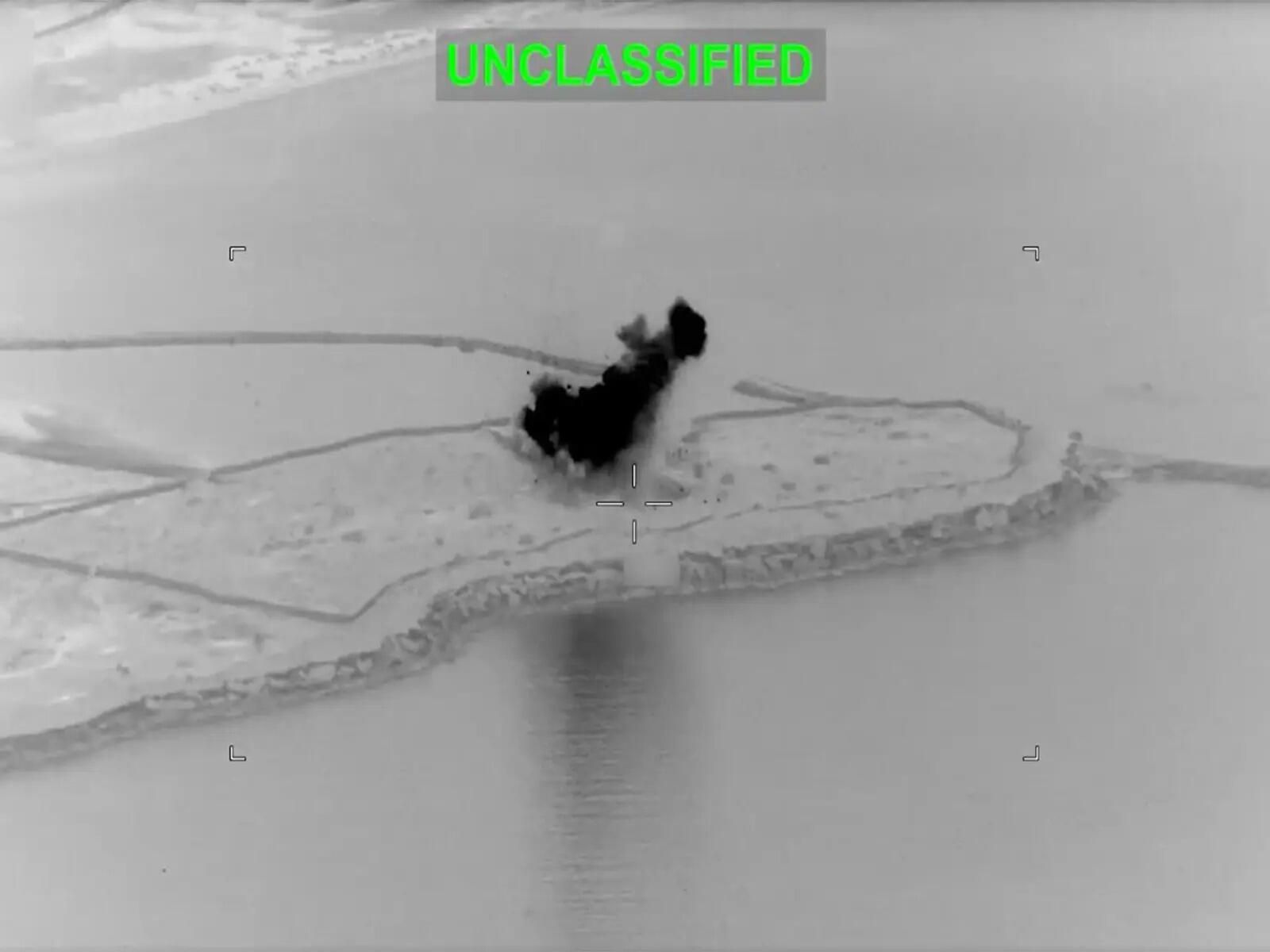 US unveils video of retaliatory strikes following…