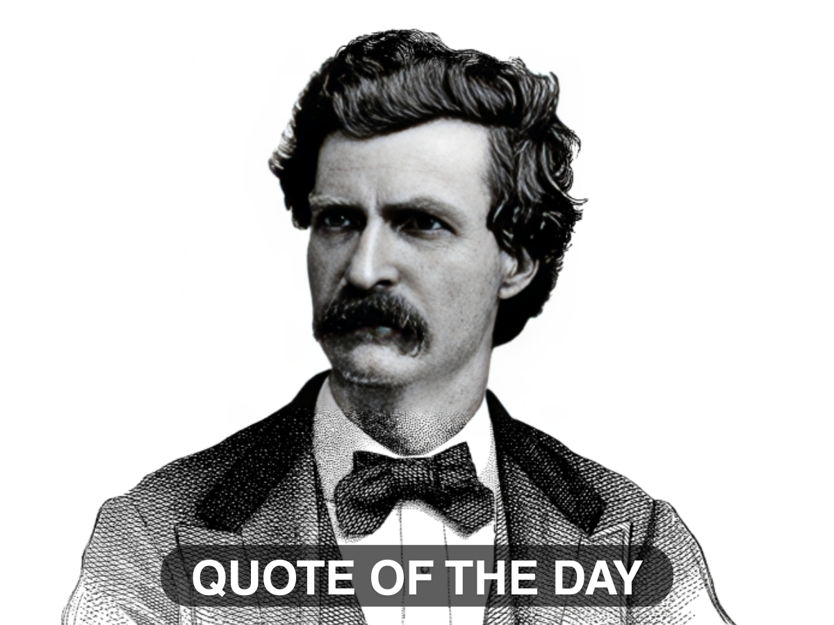 Sunday inspirational quote of the day by Mark Twain:…