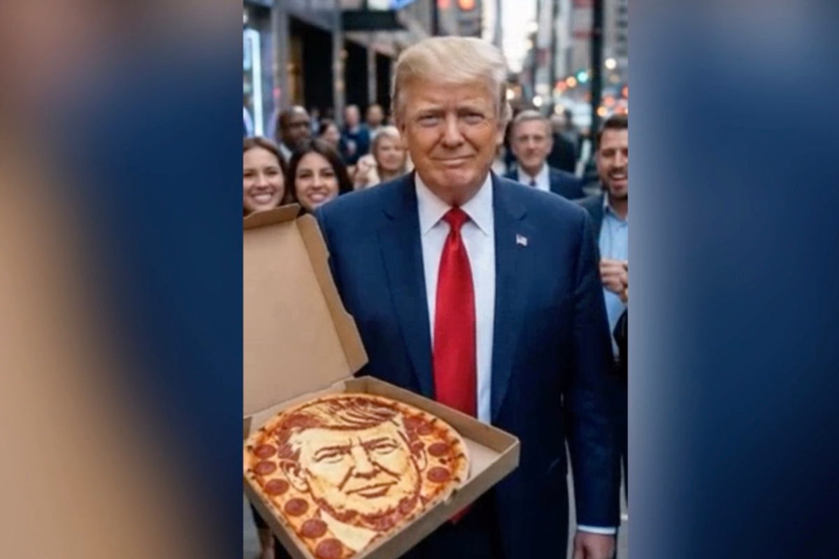 Trump shares bizarre AI video of himself riding a…