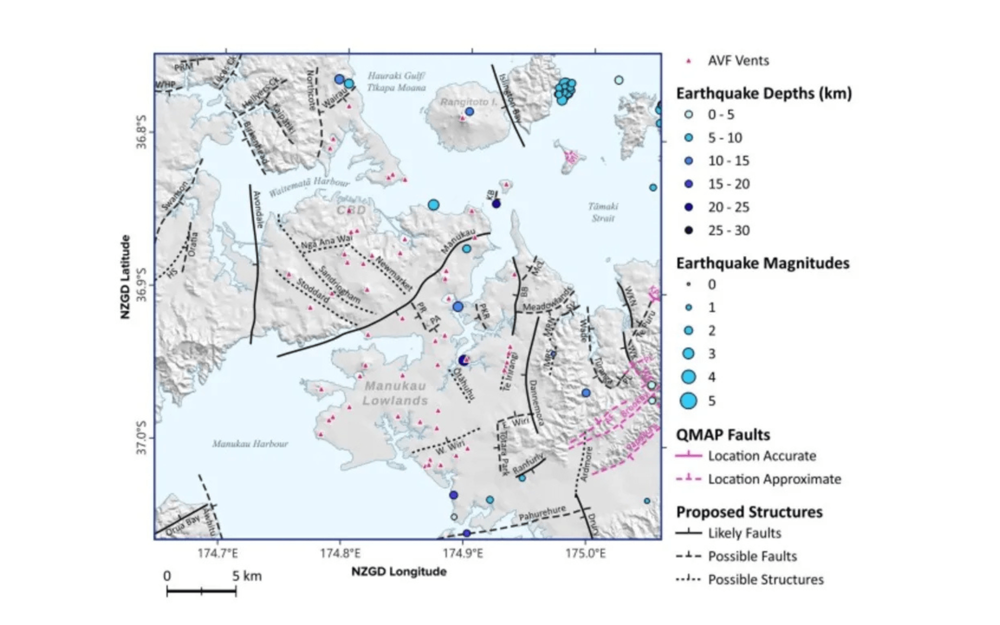 Fault line discovery changes the perception of Auckland