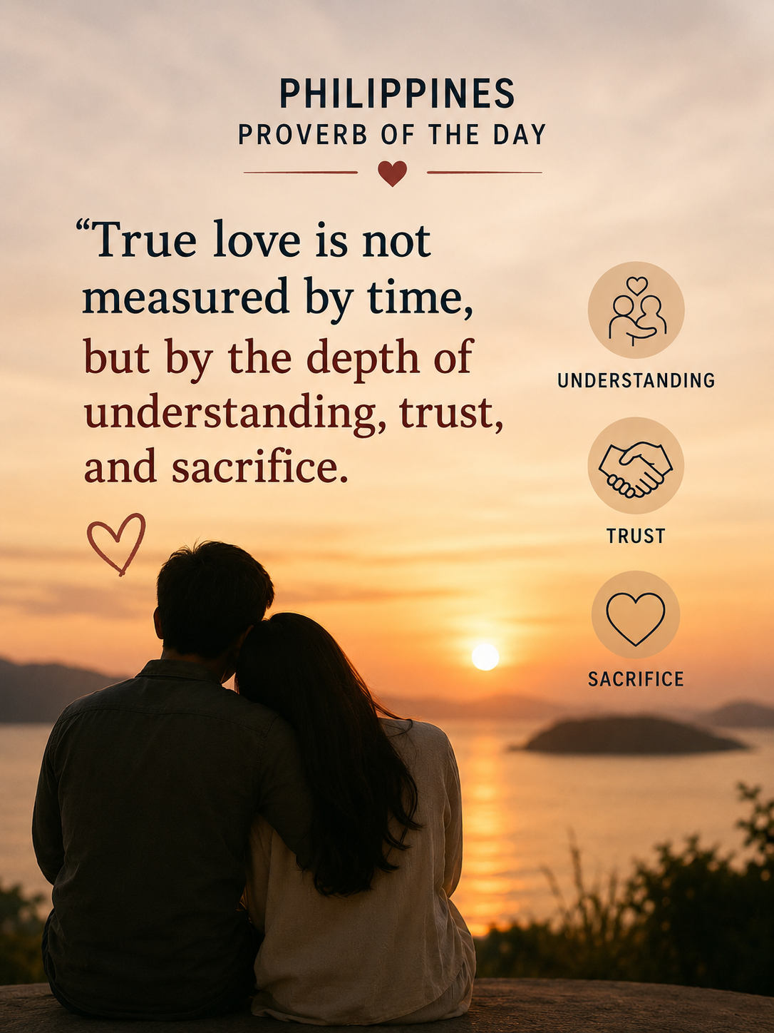 Philippines proverb of the day: “True love is not…
