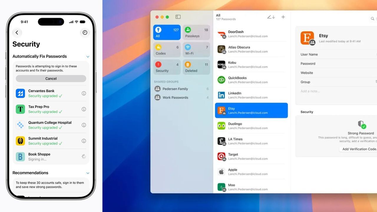 New iOS 27 Passwords app can automatically change your…