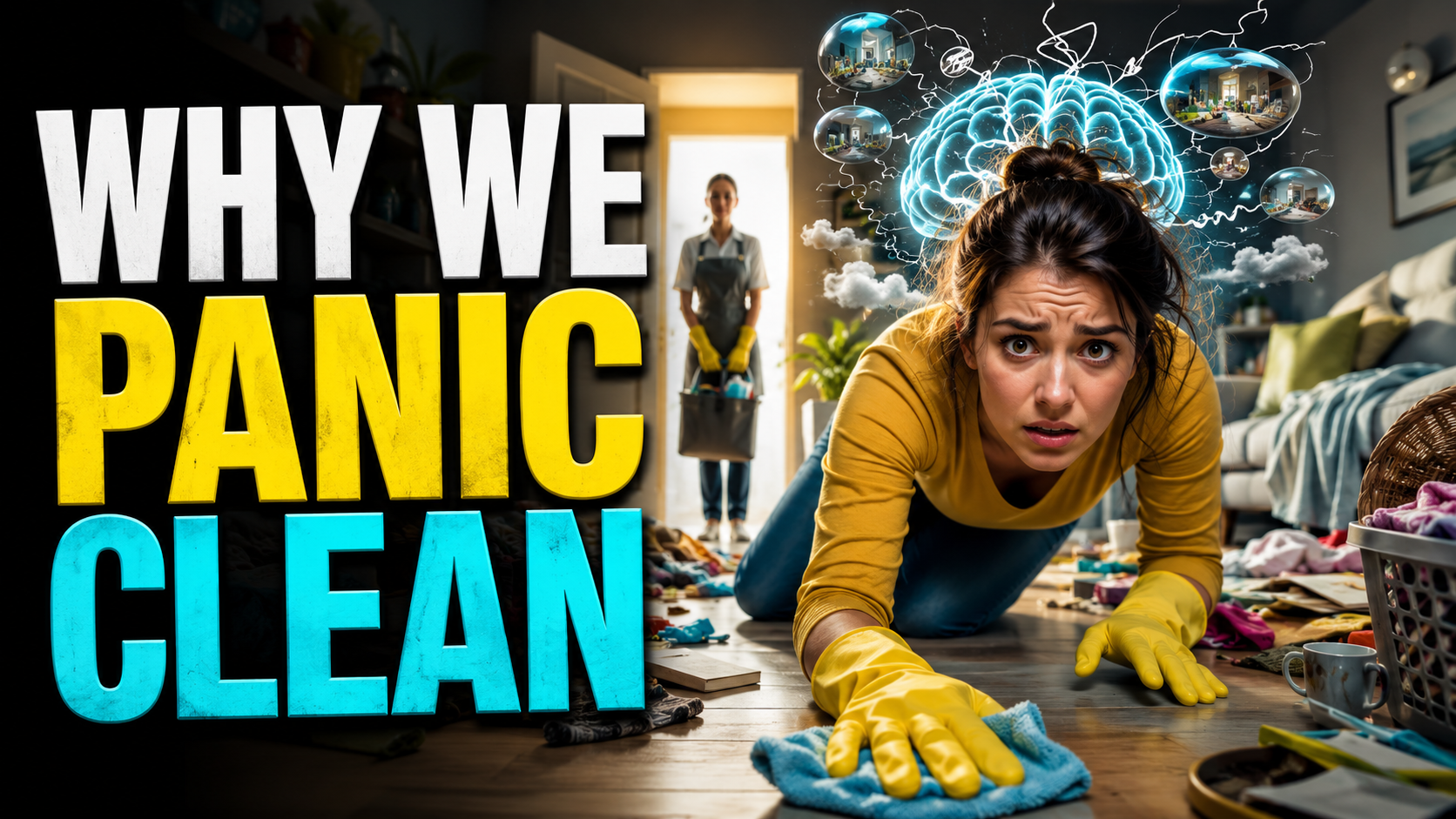 Psychology says women who clean their house before the…