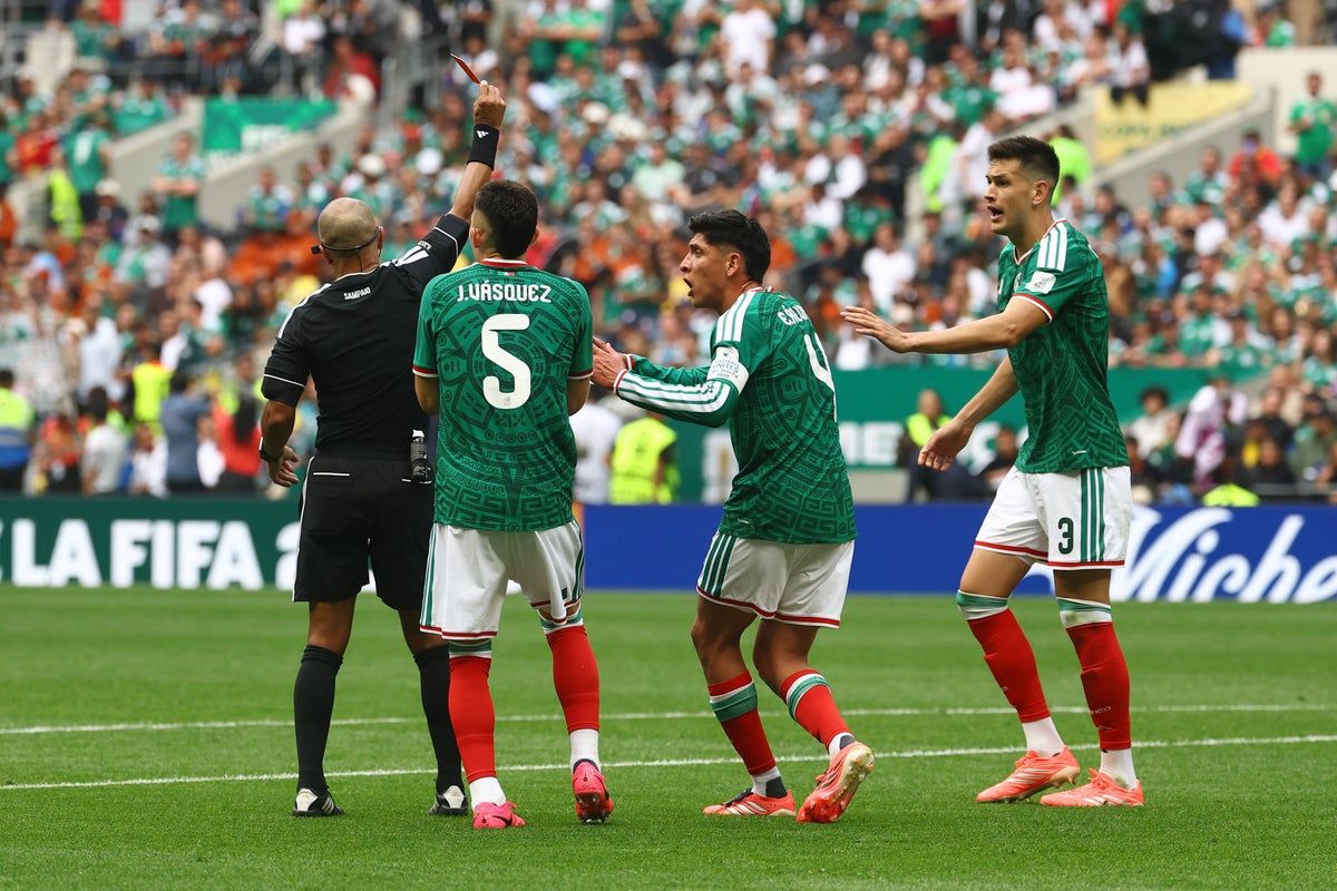 Three red cards in the World Cup’s opening game – why…