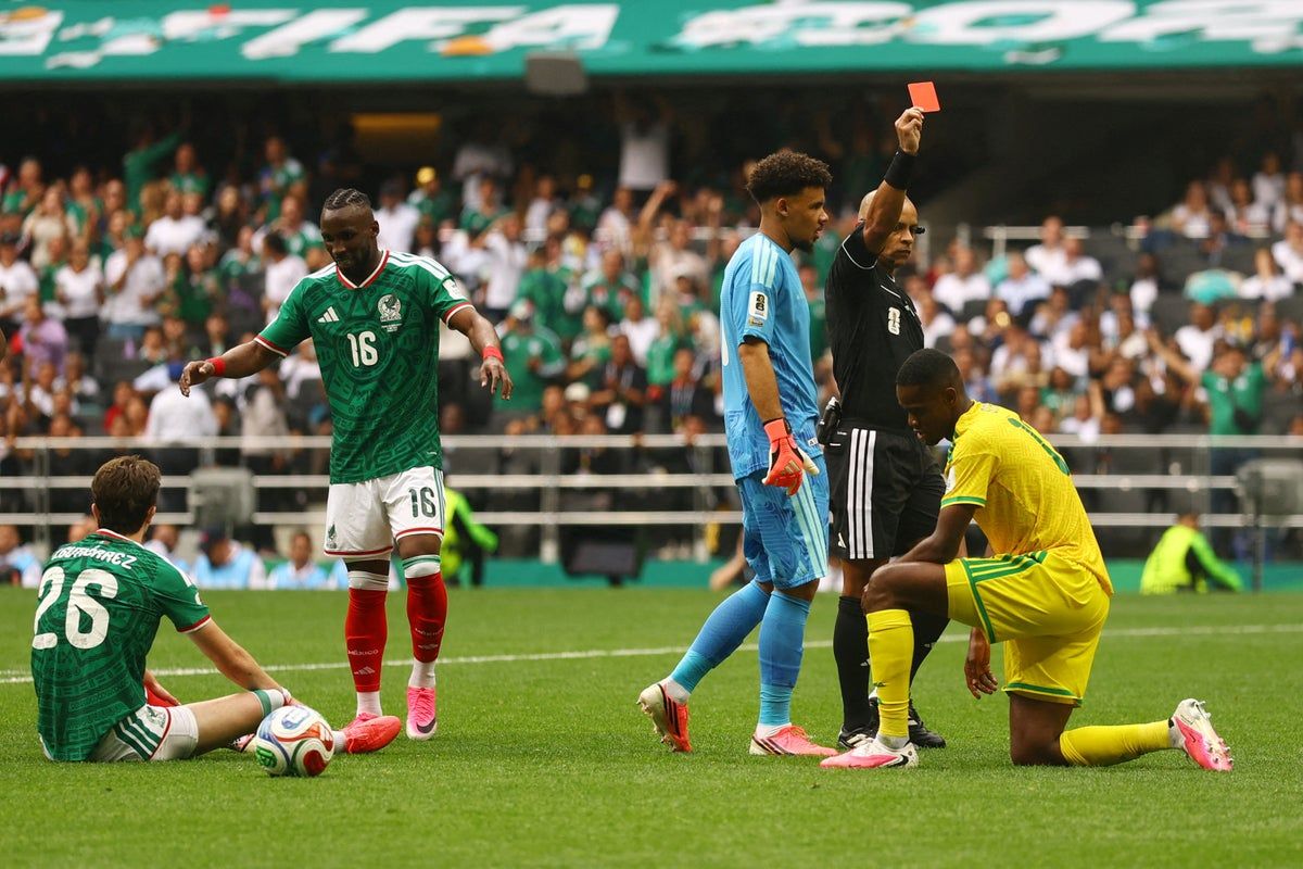 Mexico-South Africa set red card record in World Cup…