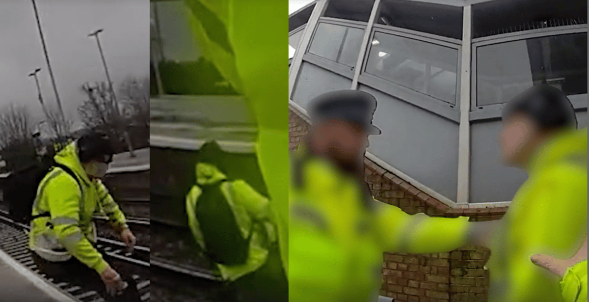 Station ban: Moment abusive passenger on London rail…