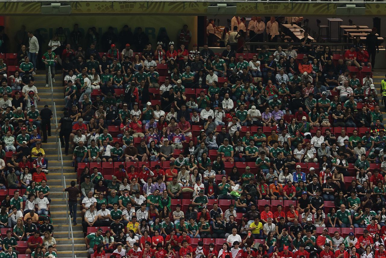 Masses of empty seats at World Cup's second-smallest…