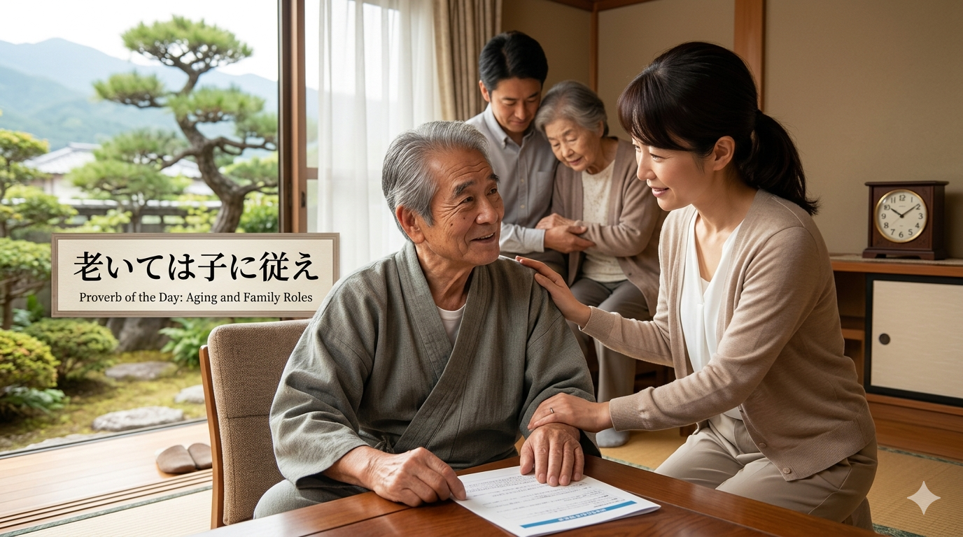 Japanese proverb of the day: 'When you get old, you…
