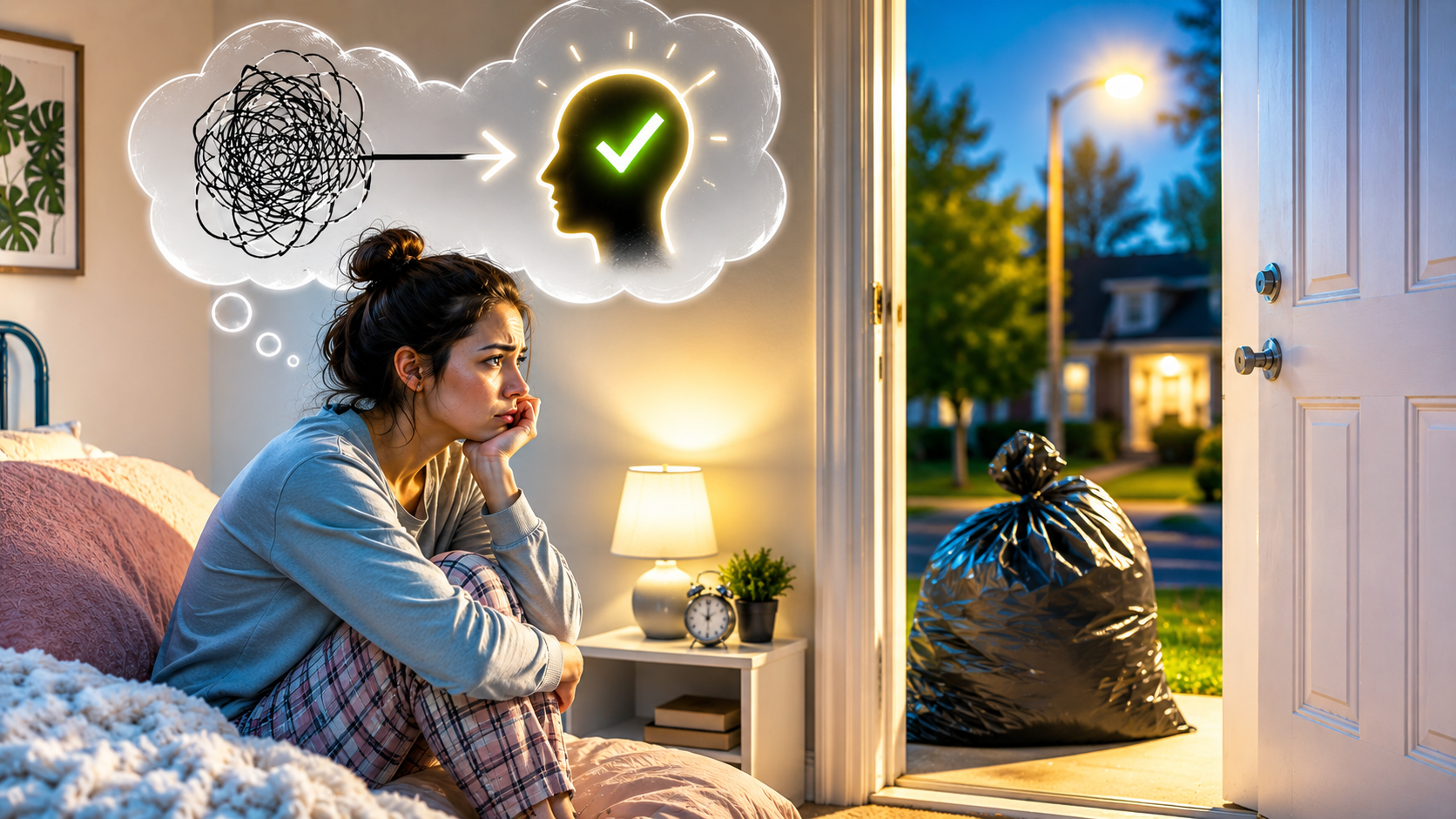 Psychology says if you can't sleep until the trash is…